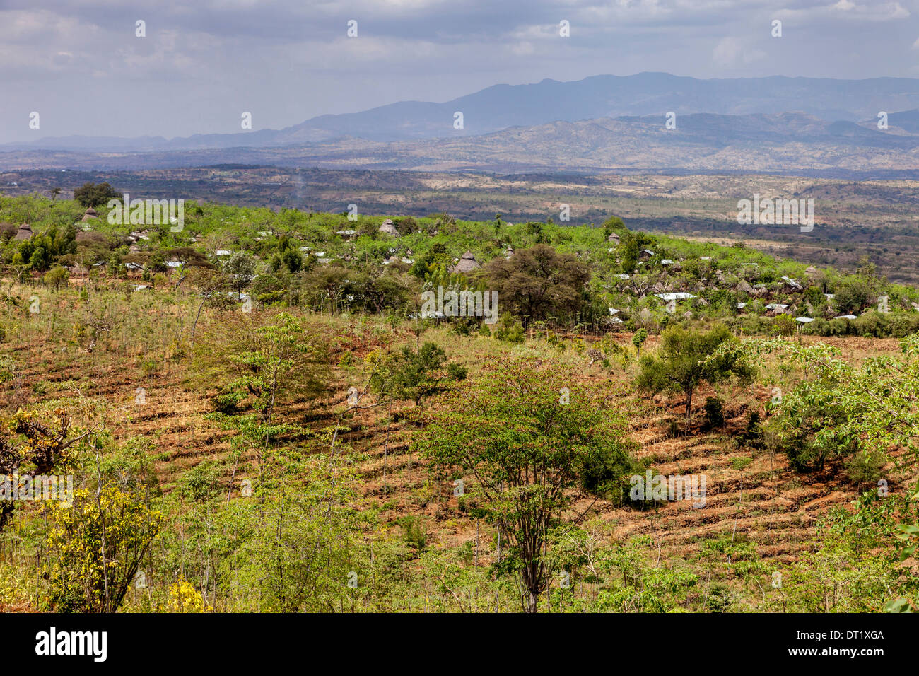 The Konso Landscape, Konso Region, Ethiopia Stock Photo - Alamy