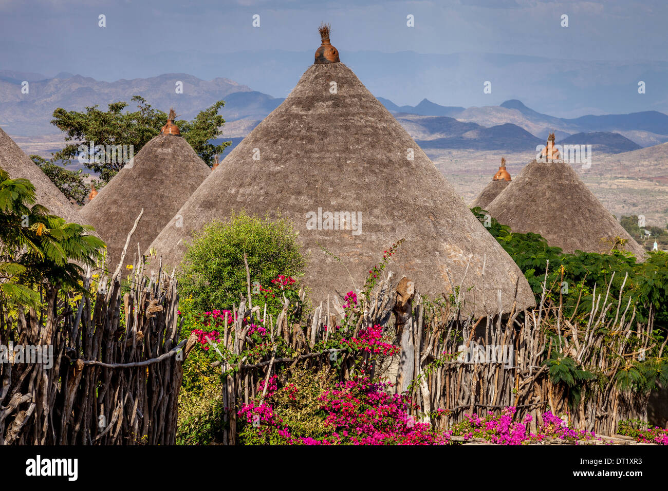 Kanta Lodge, Karat Konso, Konso Region, Ethiopia Stock Photo - Alamy
