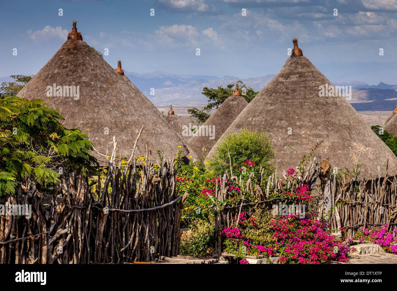 Kanta Lodge, Karat Konso, Konso Region, Ethiopia Stock Photo - Alamy