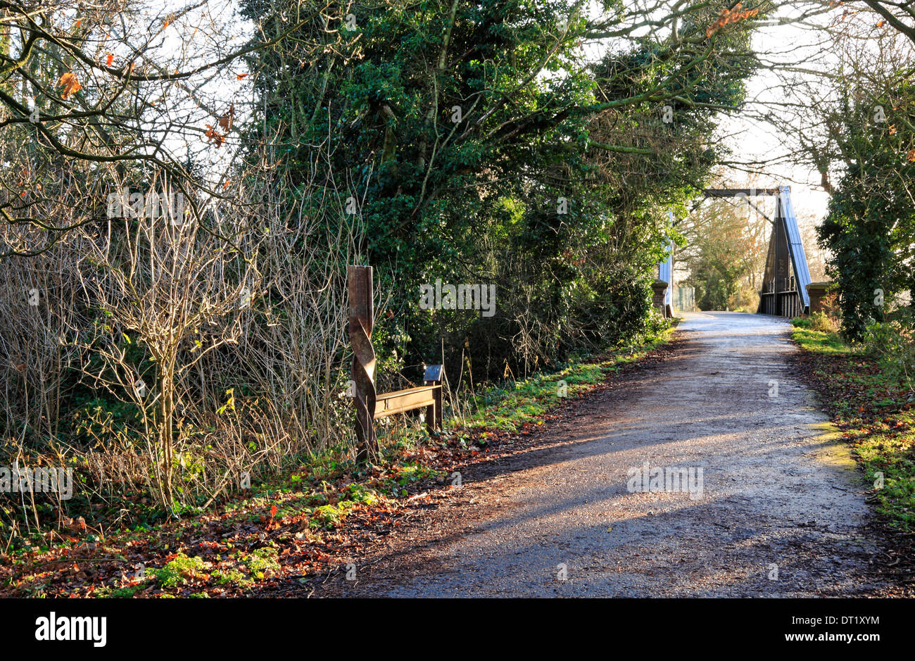 A view along the Marriott's Way long distance footpath near Norwich ...