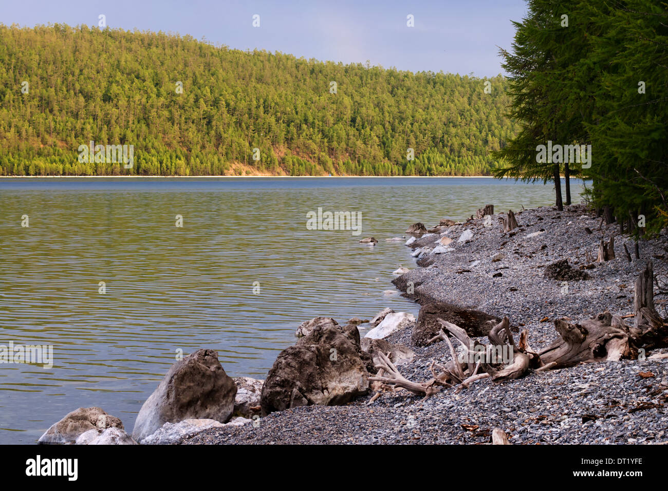 Lake Hovsgol, Mongolia and perfectly clear water Stock Photo - Alamy