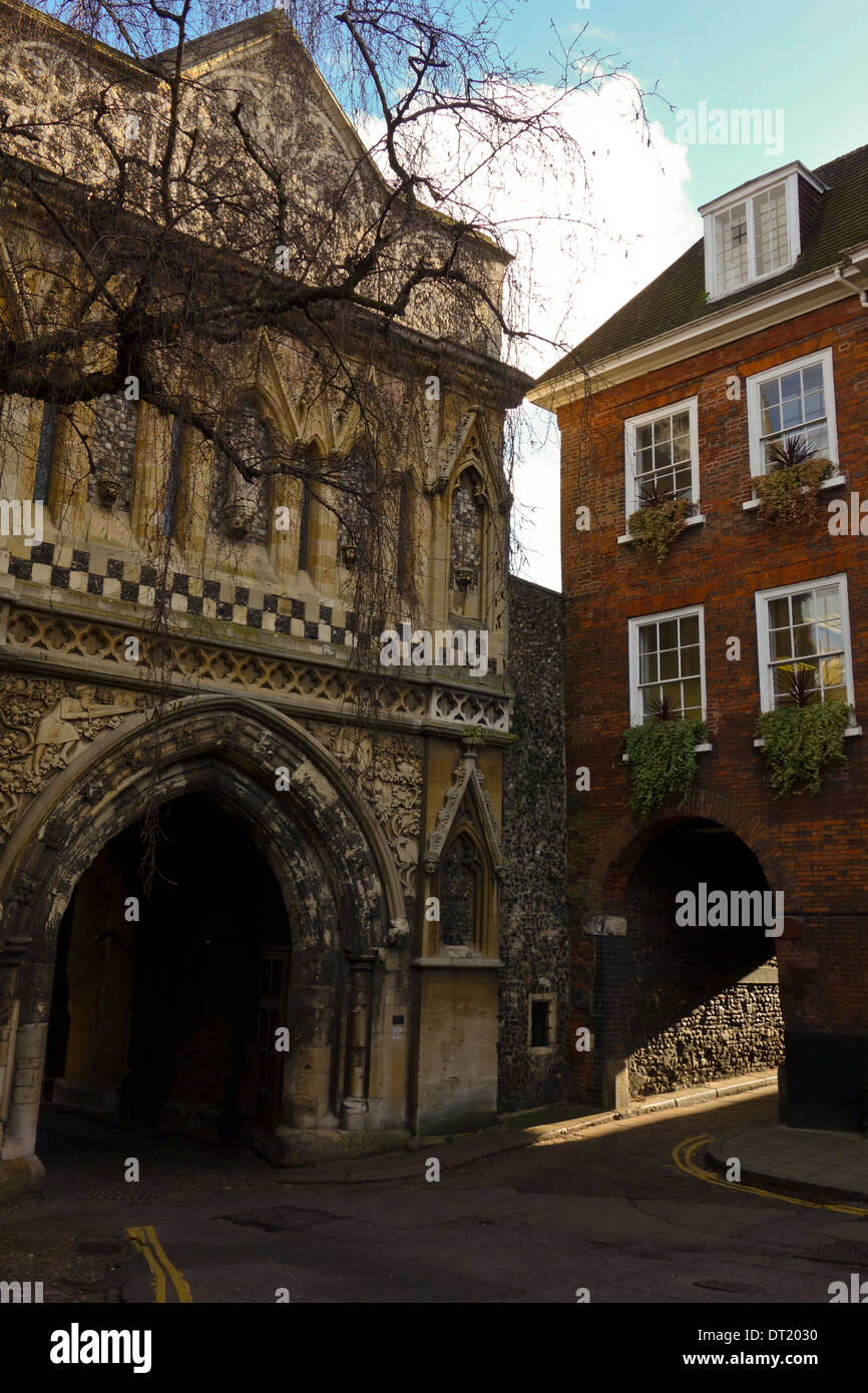 Medieval cathedral gate Norwich Stock Photo - Alamy