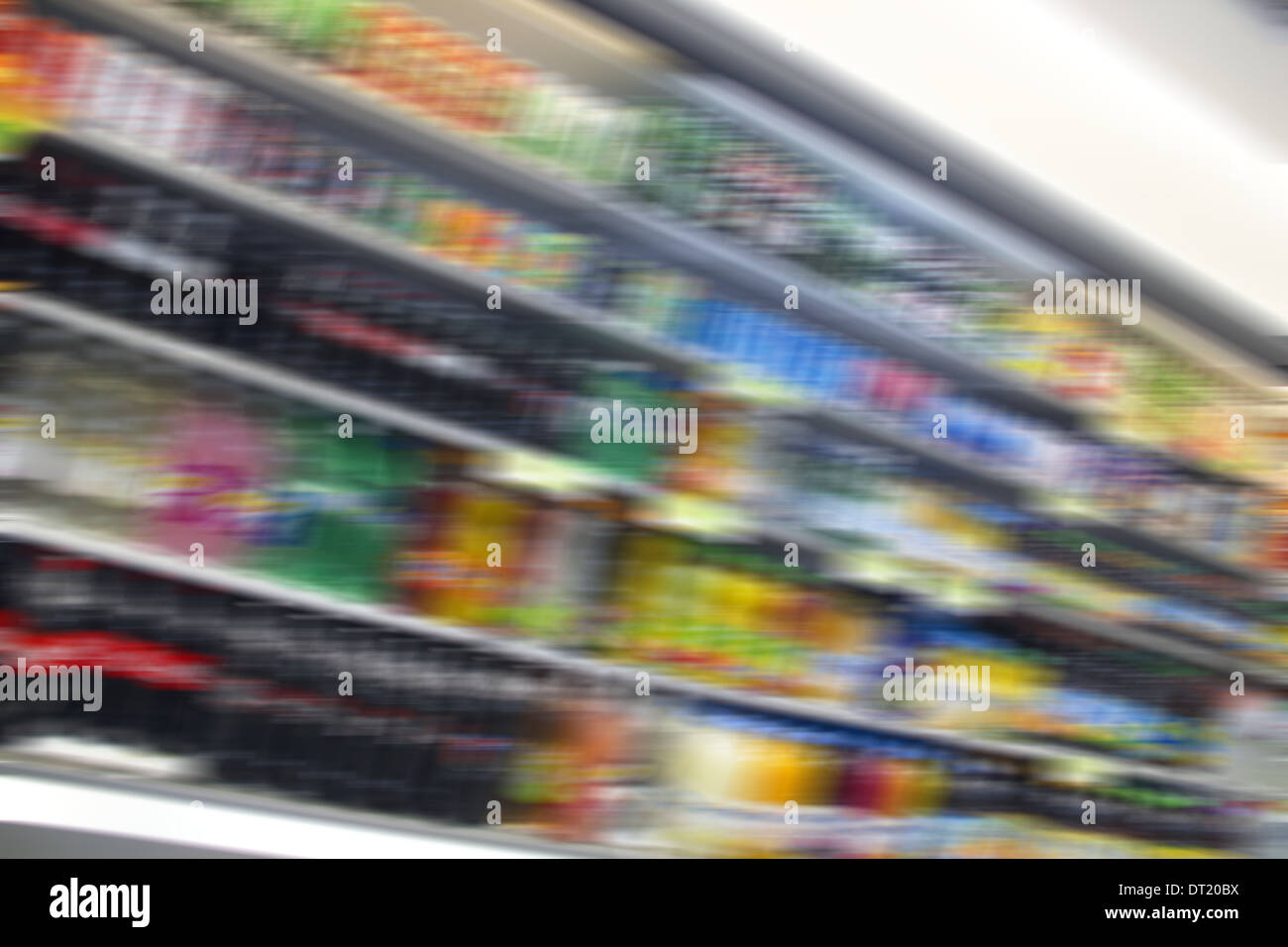 An abstract blur of a grocery store Stock Photo - Alamy