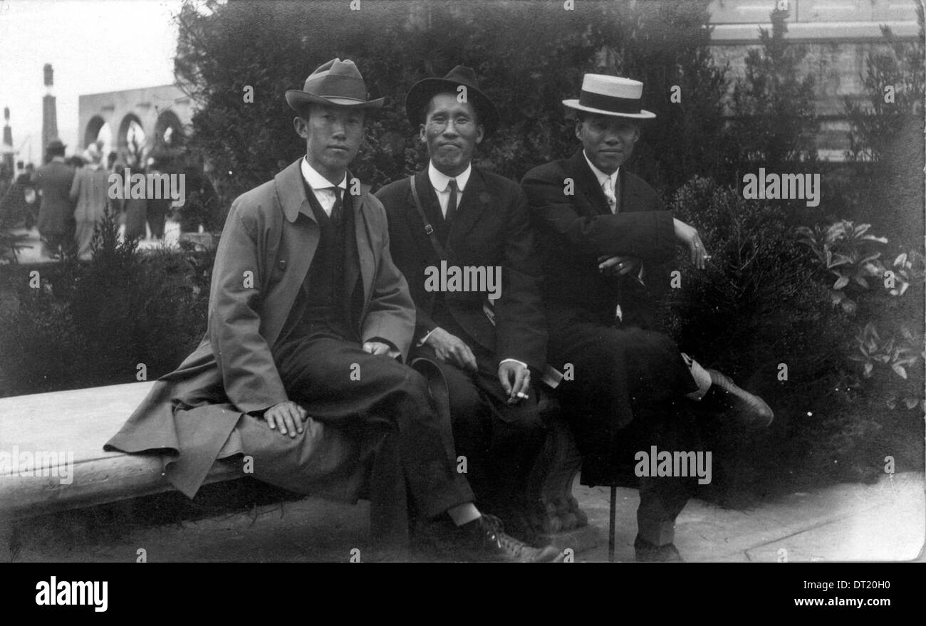 Il Kyu Paik, shown in the center, stands with two other men at the ...