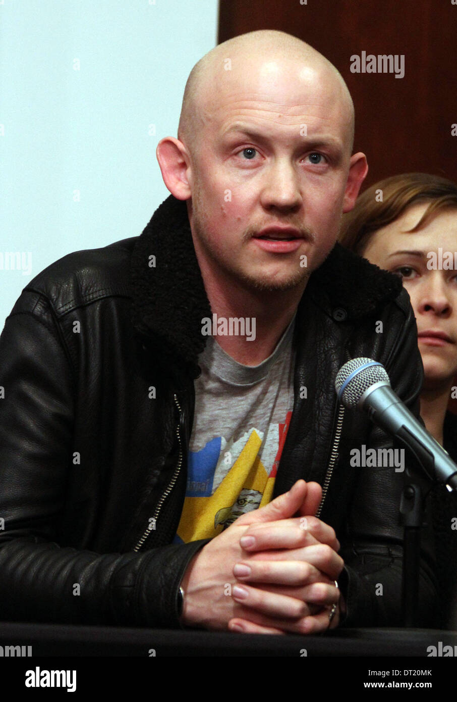 New York, New York, USA. 5th Feb, 2014. Singer ISAAC SLADE from THE ...