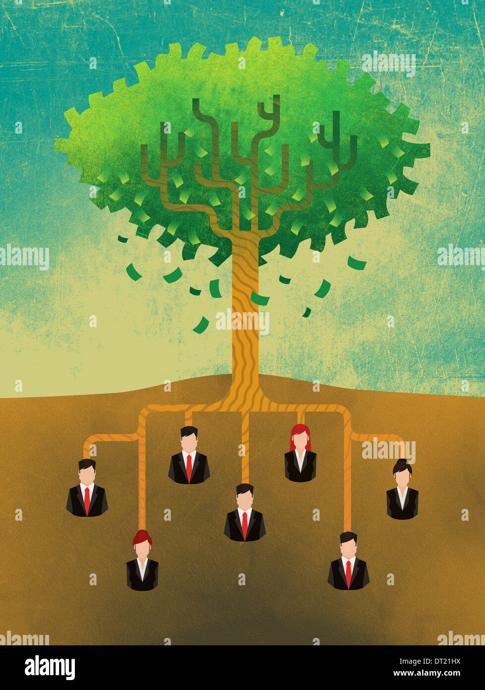 Tree root illustration hi-res stock photography and images - Alamy