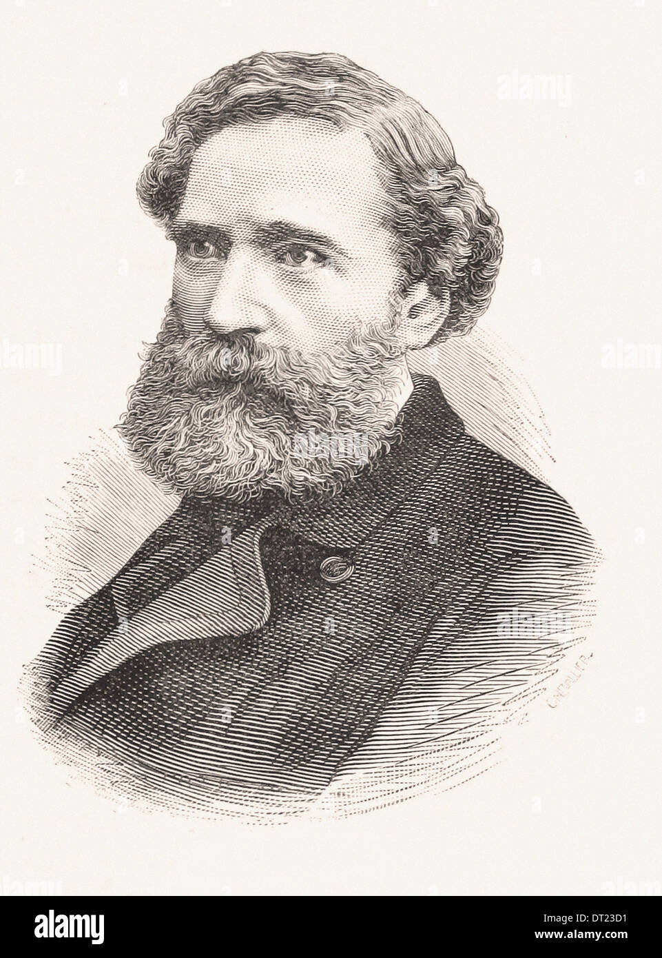 Portrait of Félix Pyat - French engraving XIX th century Stock Photo ...