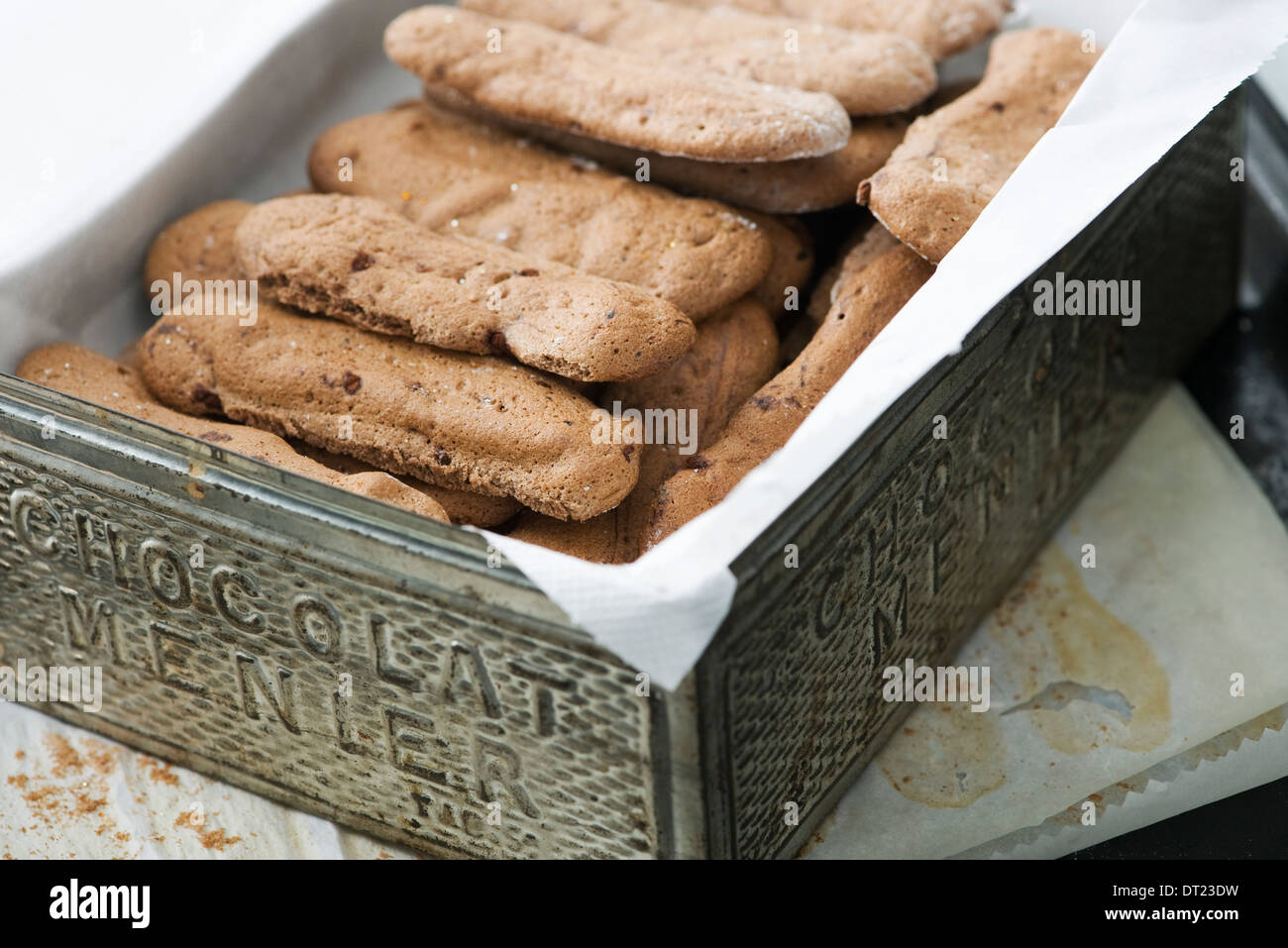 Chocolat lady finger Stock Photo - Alamy