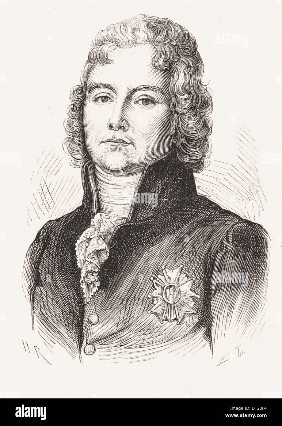 Portrait of talleyrand french engraving xix th century hi-res stock ...