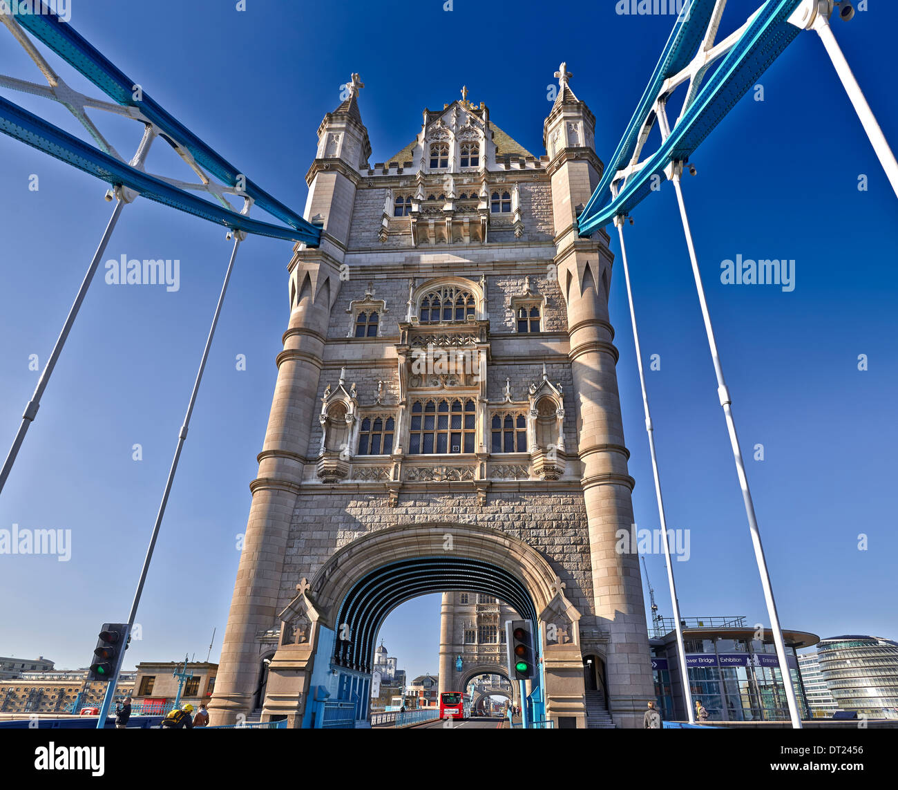 Tower Bridge (built 1886–1894) is a combined bascule and suspension ...