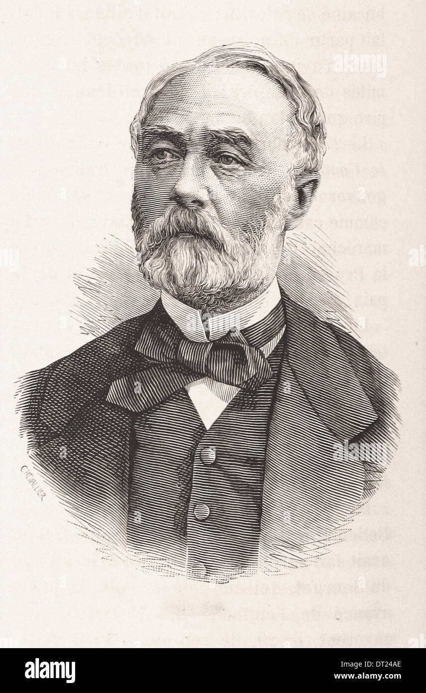 Portrait of Dorian - French engraving XIX th century Stock Photo - Alamy