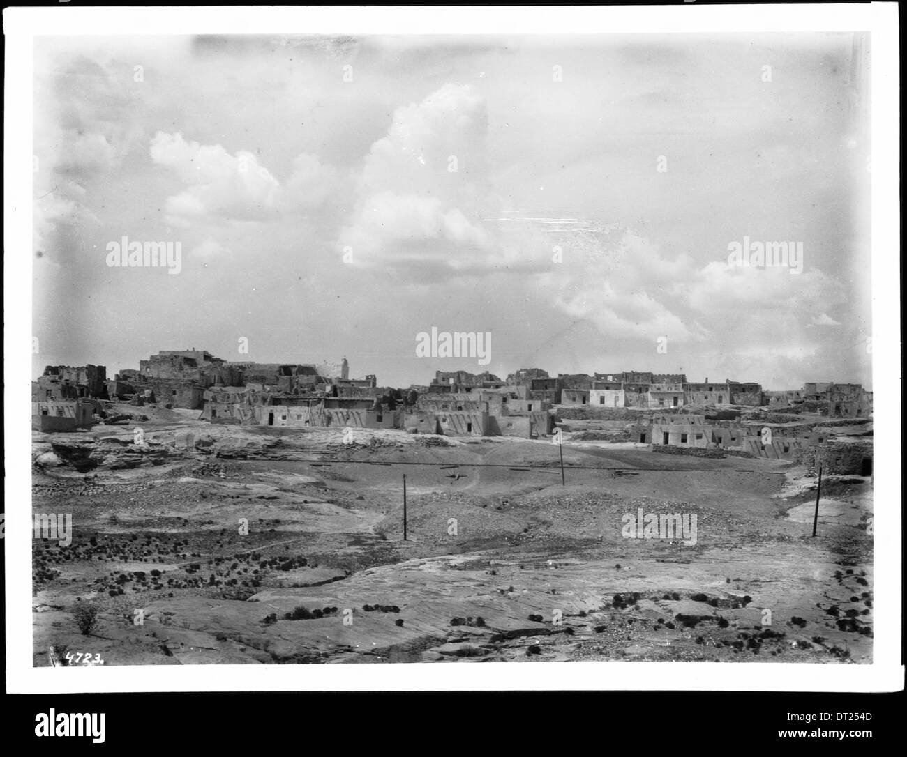 A photograph of the Indian Pueblo of Laguna, specifically San Jose de ...