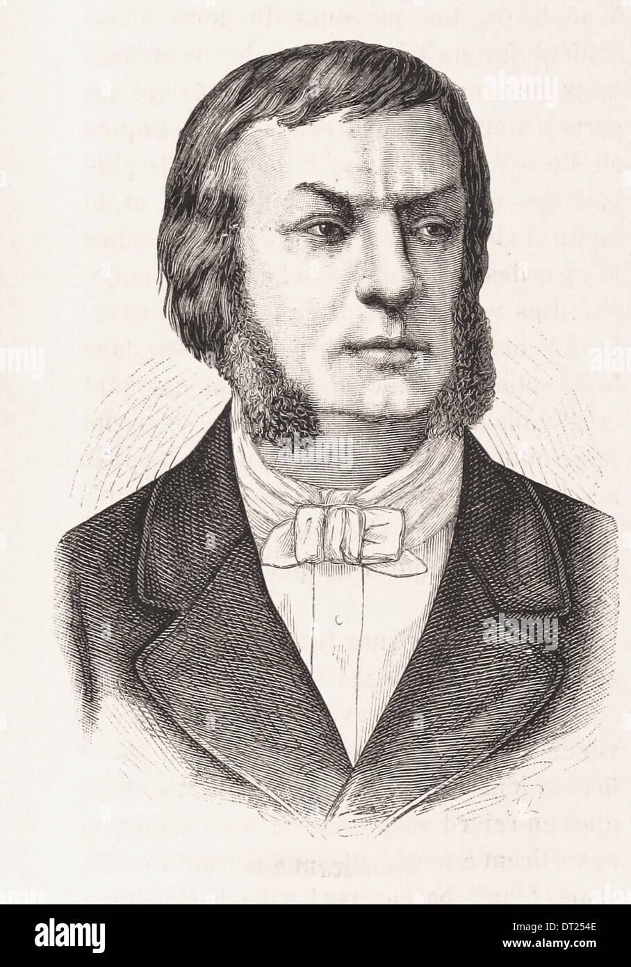 France portrait of baudin french engraving xix th century hi-res stock ...