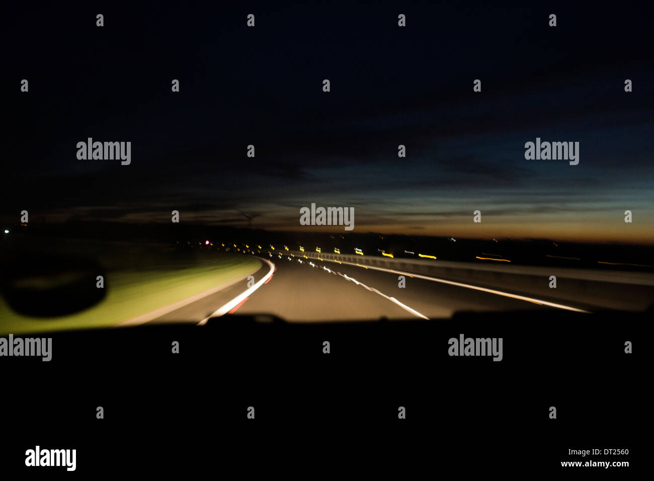Car sunset hi-res stock photography and images - Alamy
