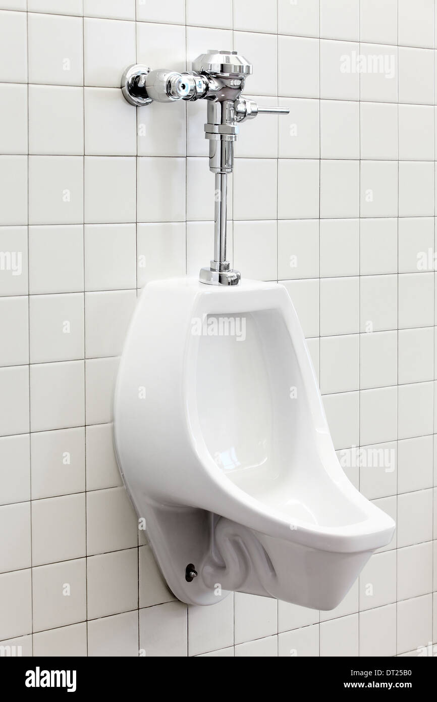 The urinal in a modern public mens room Stock Photo - Alamy