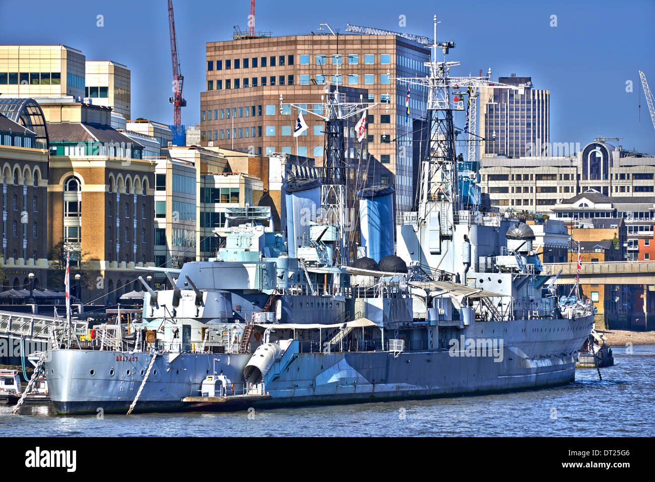 HMS Belfast is a museum ship, originally a Royal Navy light cruiser ...