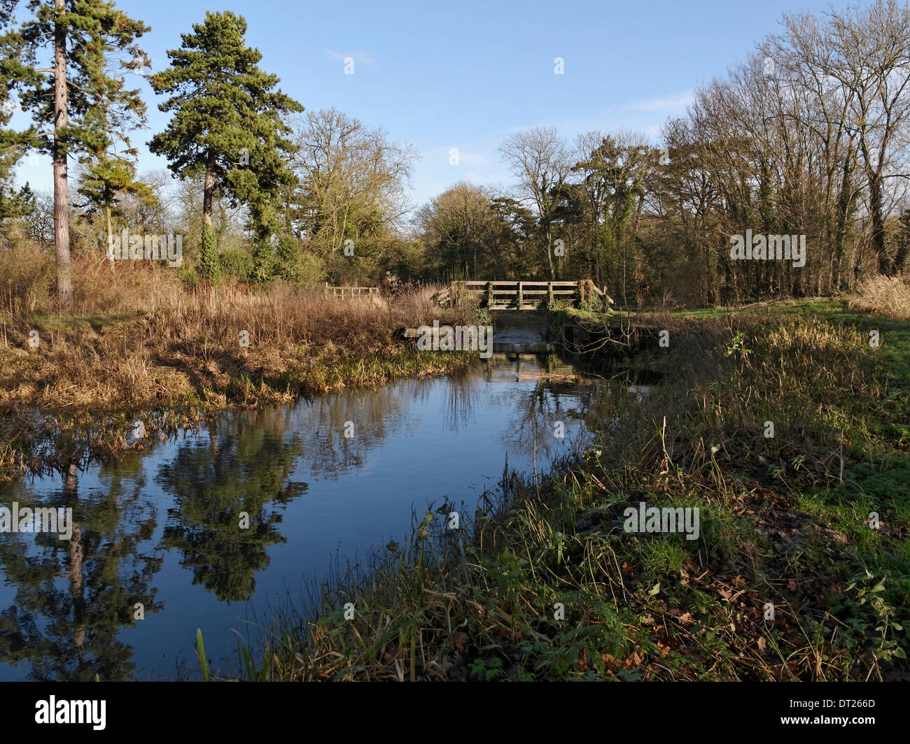 The Sleaford Navigation at Haverholme Lock, Lincolnshire, England Stock ...
