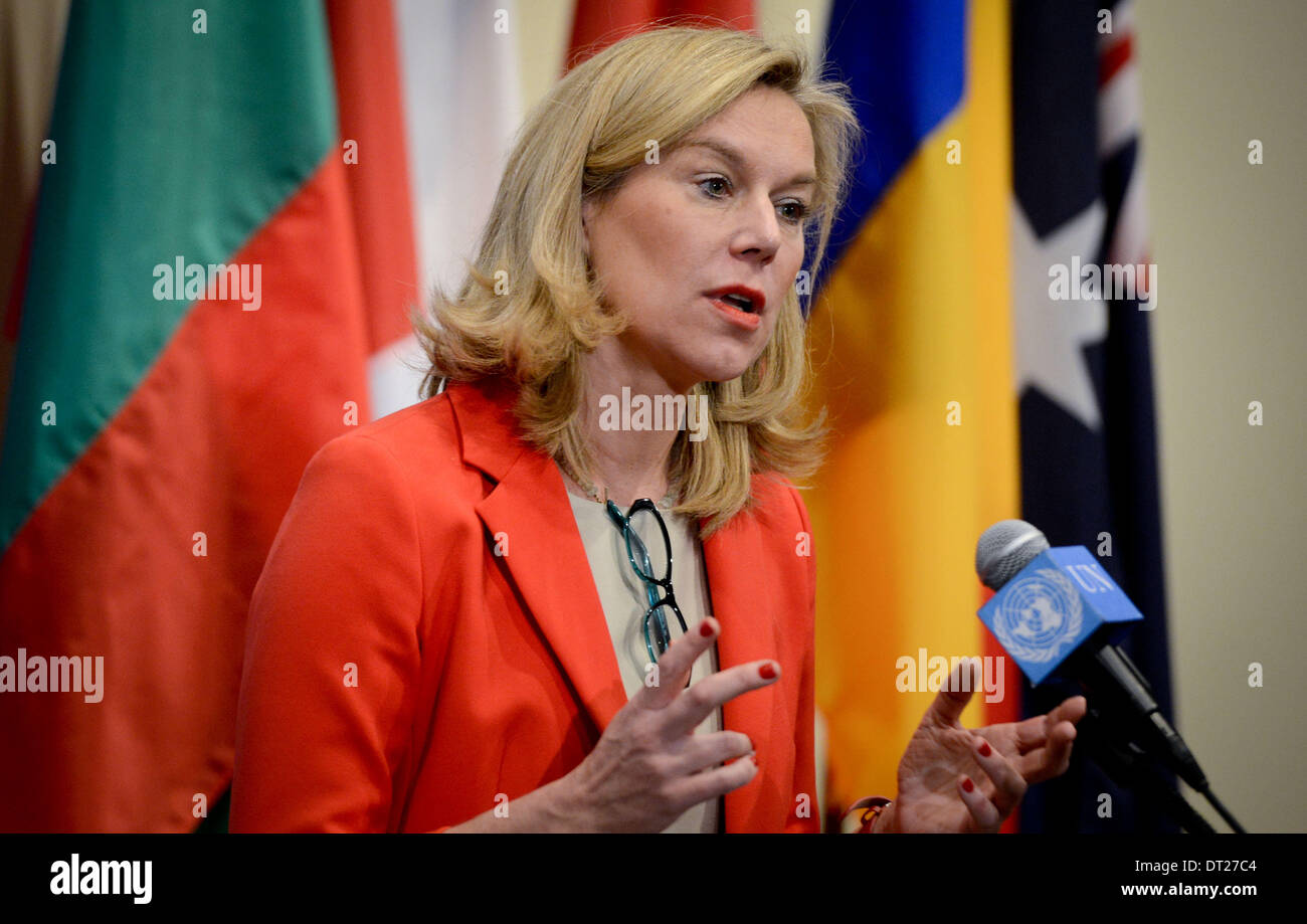 New York, NY, USA . 06th Feb, 2014. Sigrid Kaag, special coordinator of ...