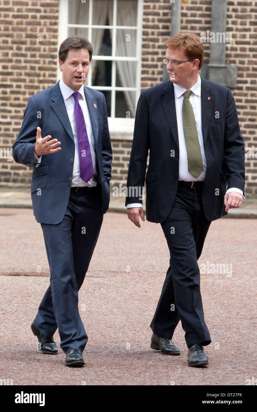 Nick Clegg and Danny Alexander Lib Dem Stock Photo - Alamy
