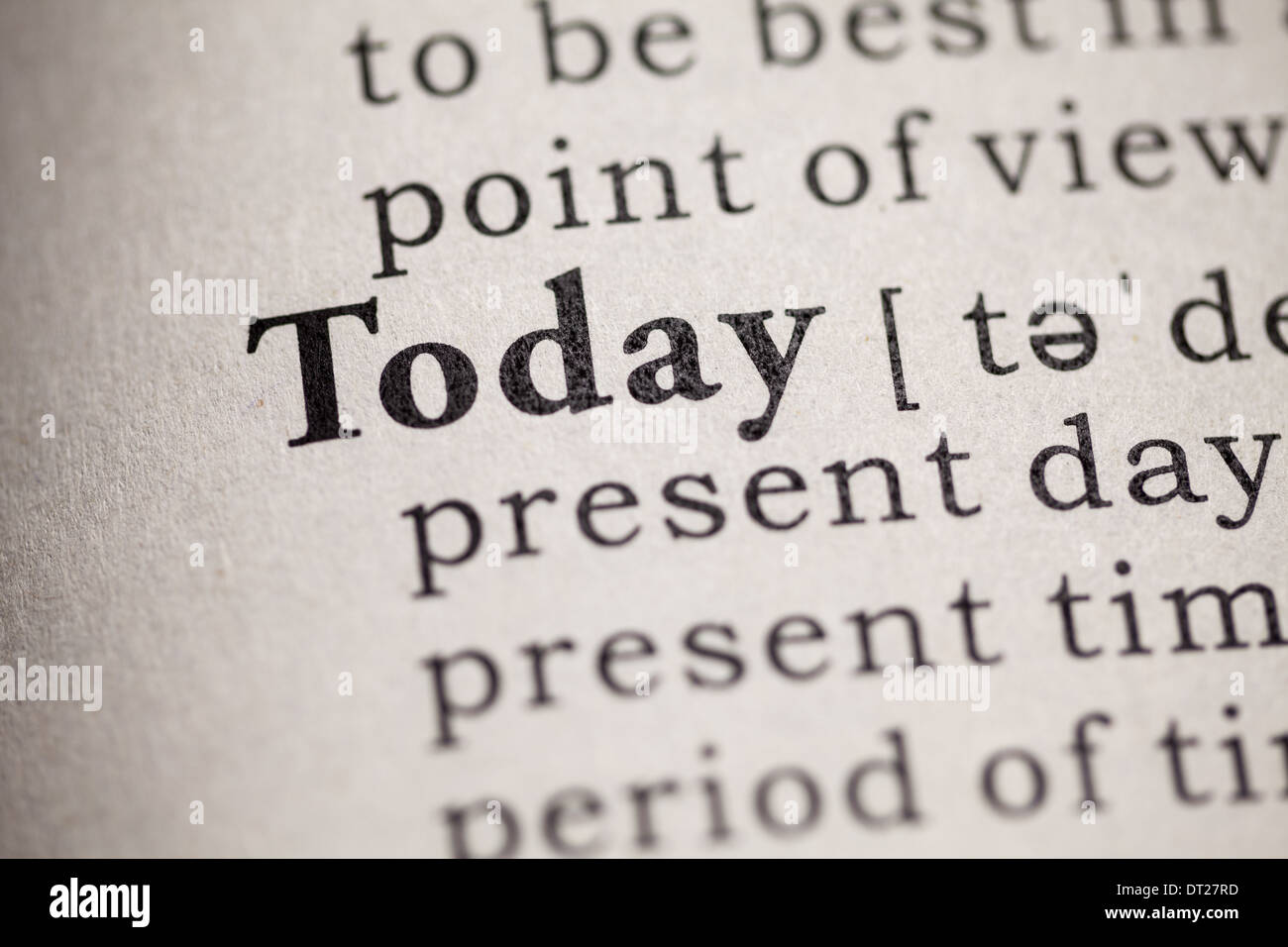 Word today hi-res stock photography and images - Alamy