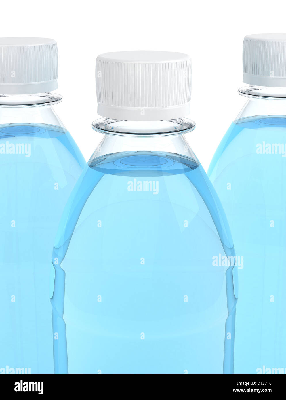 Bottles of water isolated on white background Stock Photo - Alamy