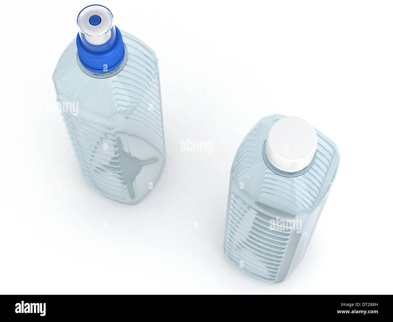 Bottles of water isolated on white background Stock Photo - Alamy