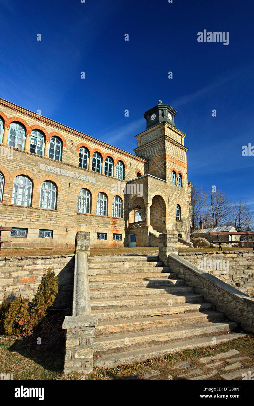 The Nikeios school in picturesque Nymfaio, one of the most beautiful ...