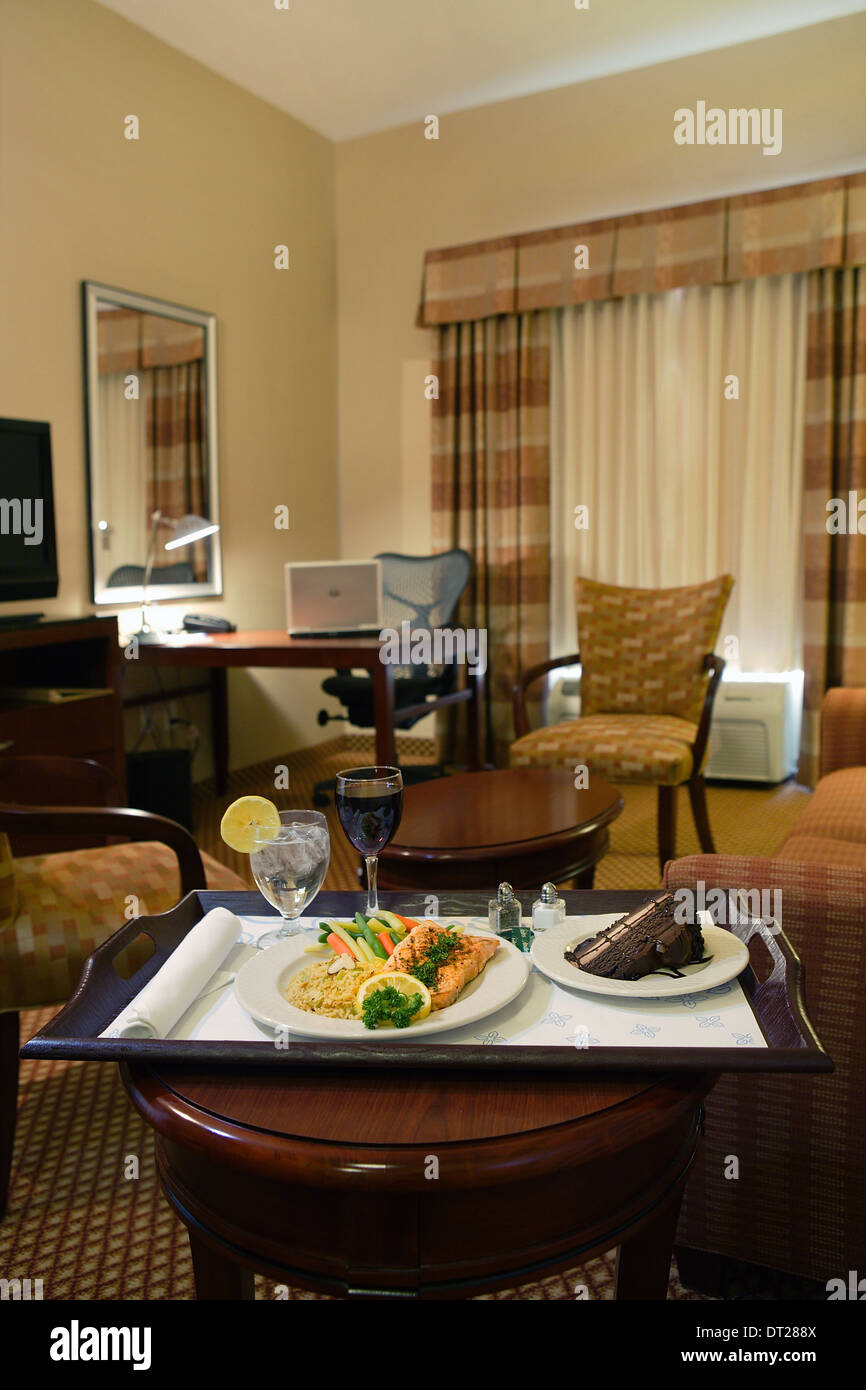 Room service tray hi-res stock photography and images - Alamy