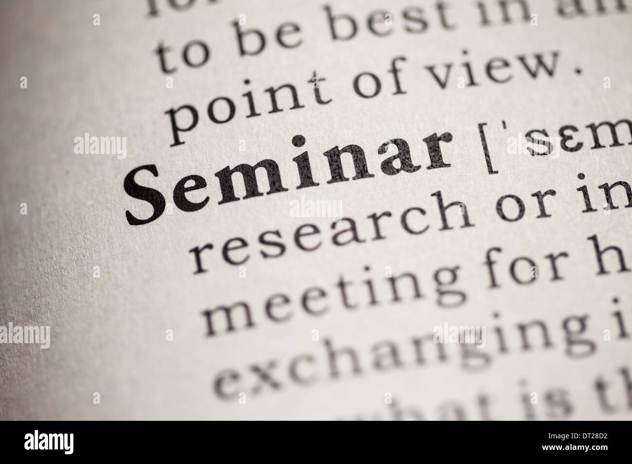 Seminar Word High Resolution Stock Photography and Images - Alamy