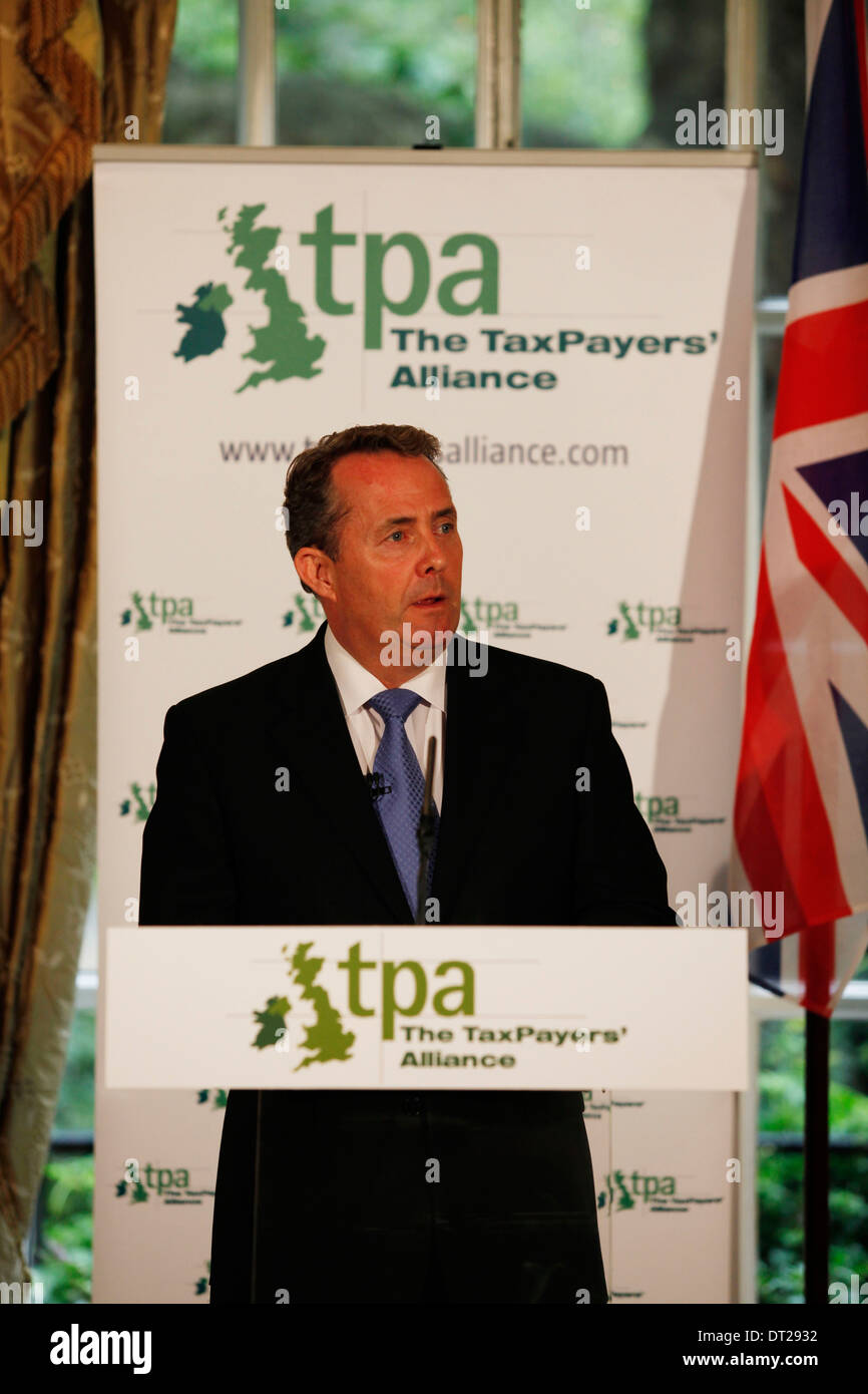 Former Defence Secretary Liam Fox Stock Photo - Alamy