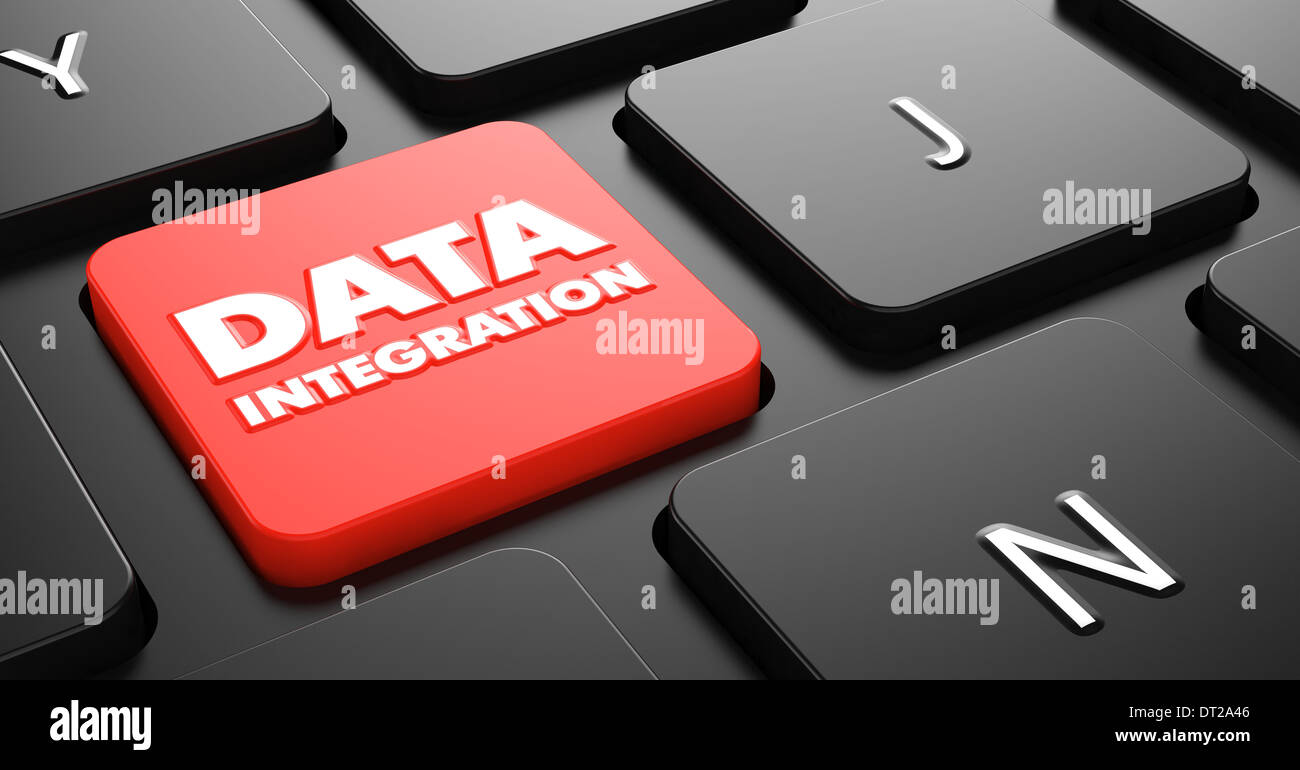 Data Integration on Red Keyboard Button Stock Photo - Alamy