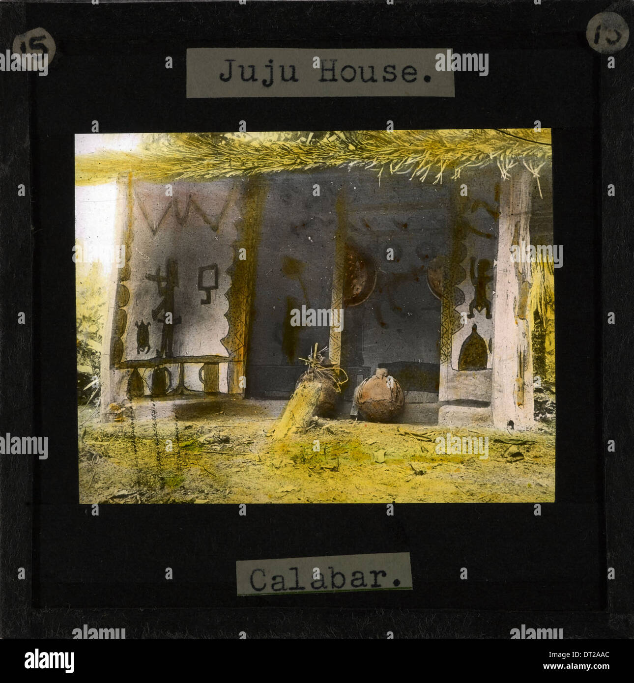 A photograph of Juju House, an important cultural site in Africa. The ...