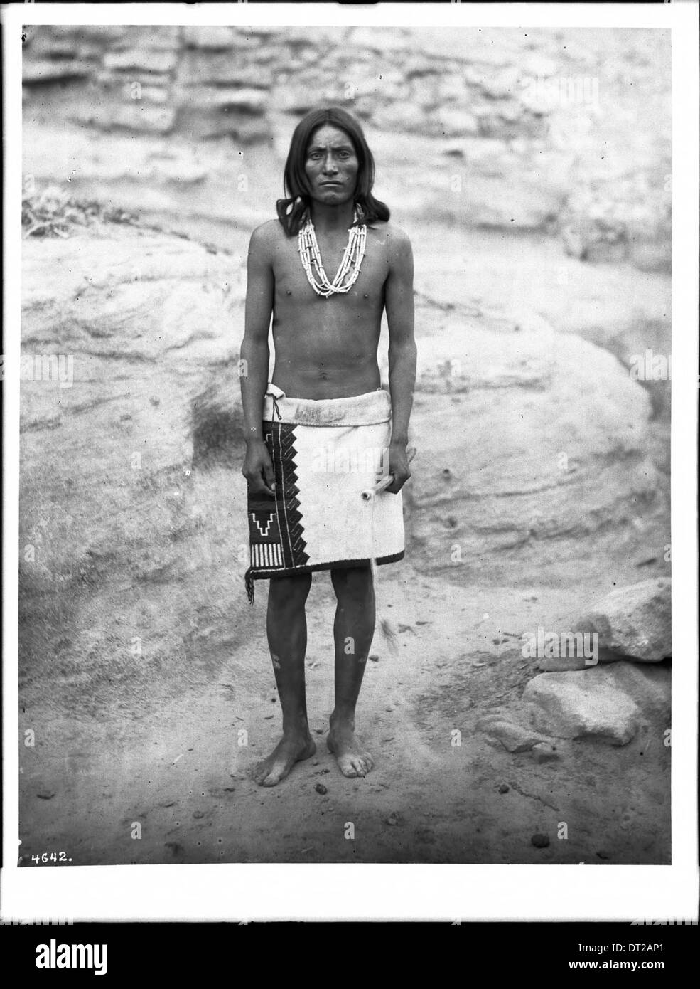 Kopeli, the Chief of the snake priests, participating in the Hopi Snake ...