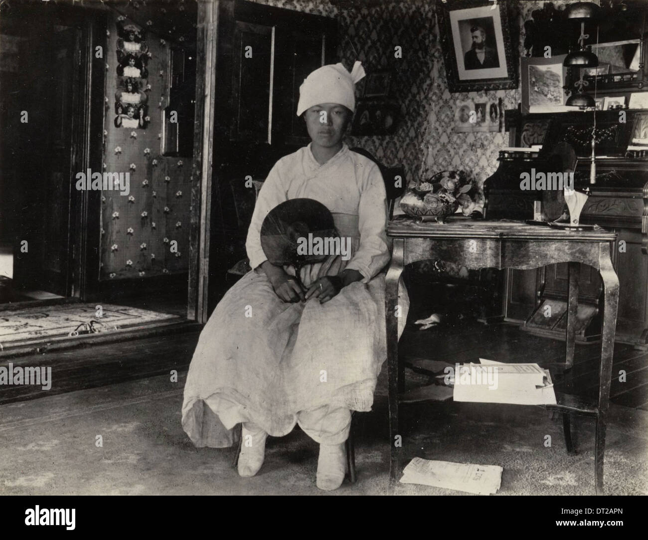 This photograph shows a Korean girl after her religious conversion ...