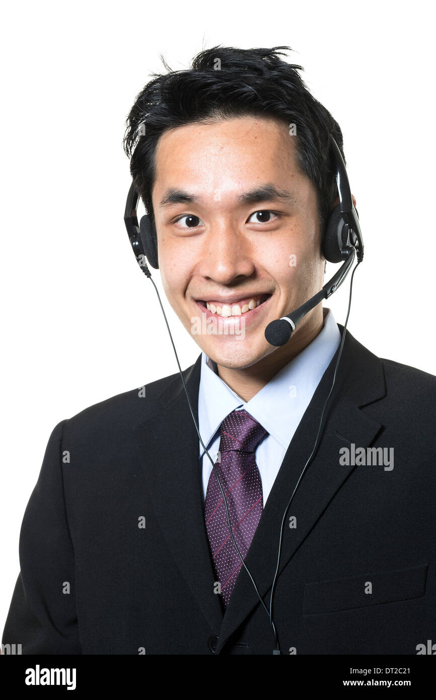 Asian chinese call center agent hi-res stock photography and images - Alamy