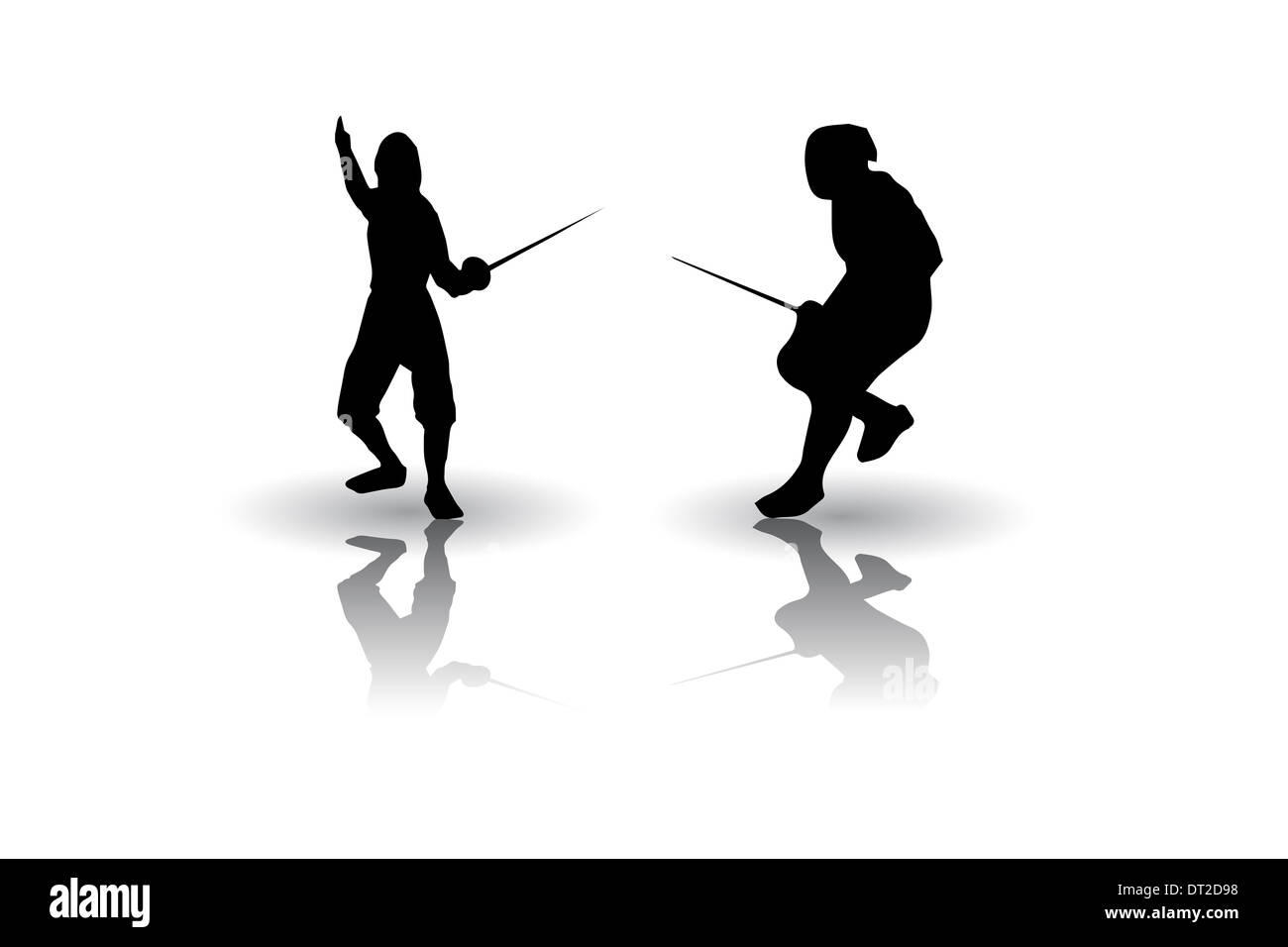 Sword Fight Silhouette