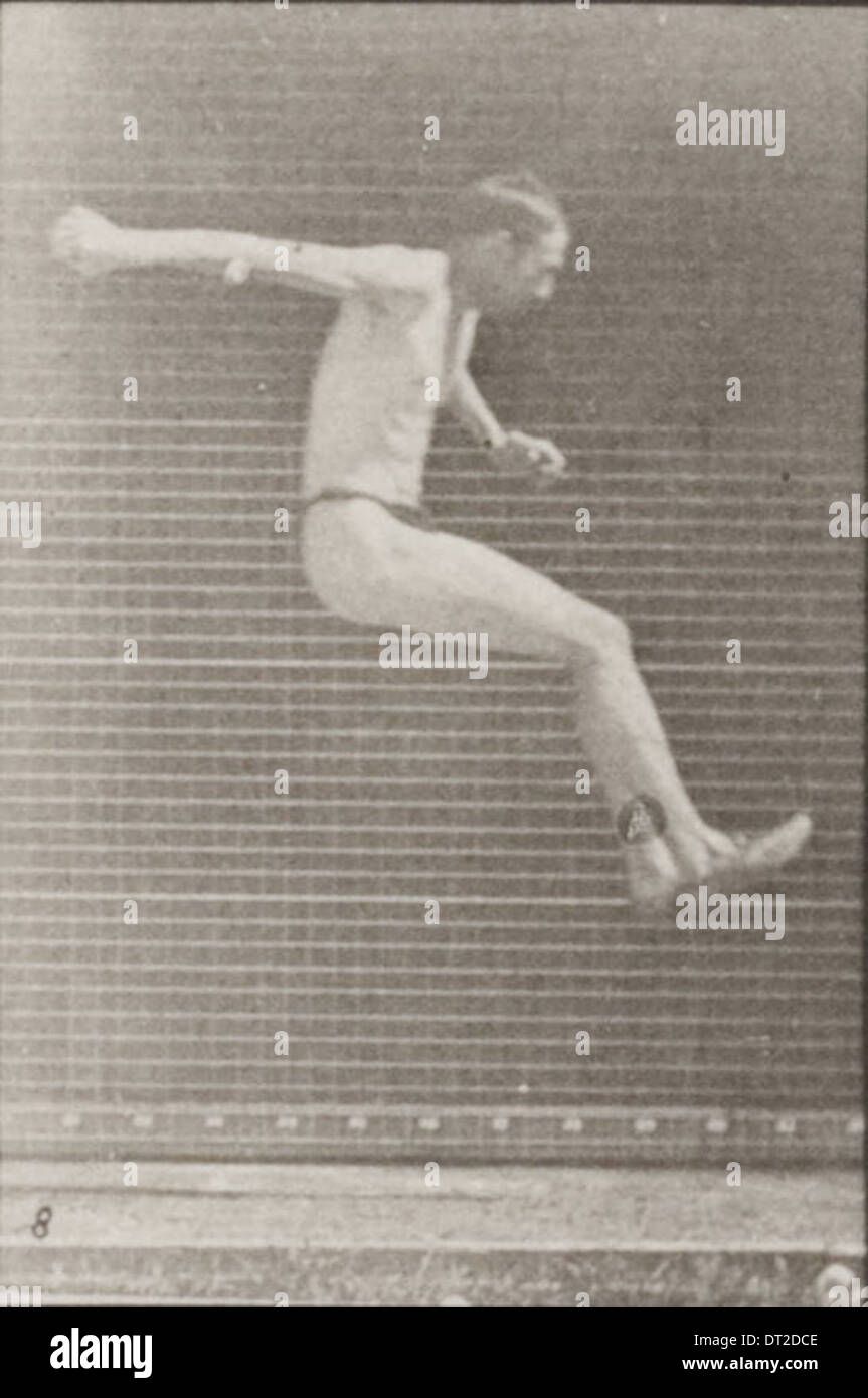 A man dressed in a pelvis cloth is shown running and jumping in this ...