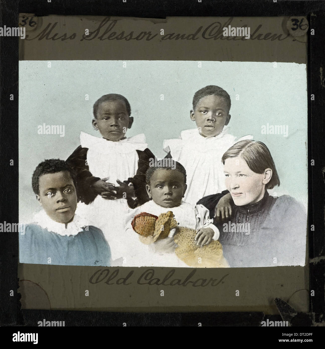 Mary Slessor, a missionary, is pictured with four children in Old ...