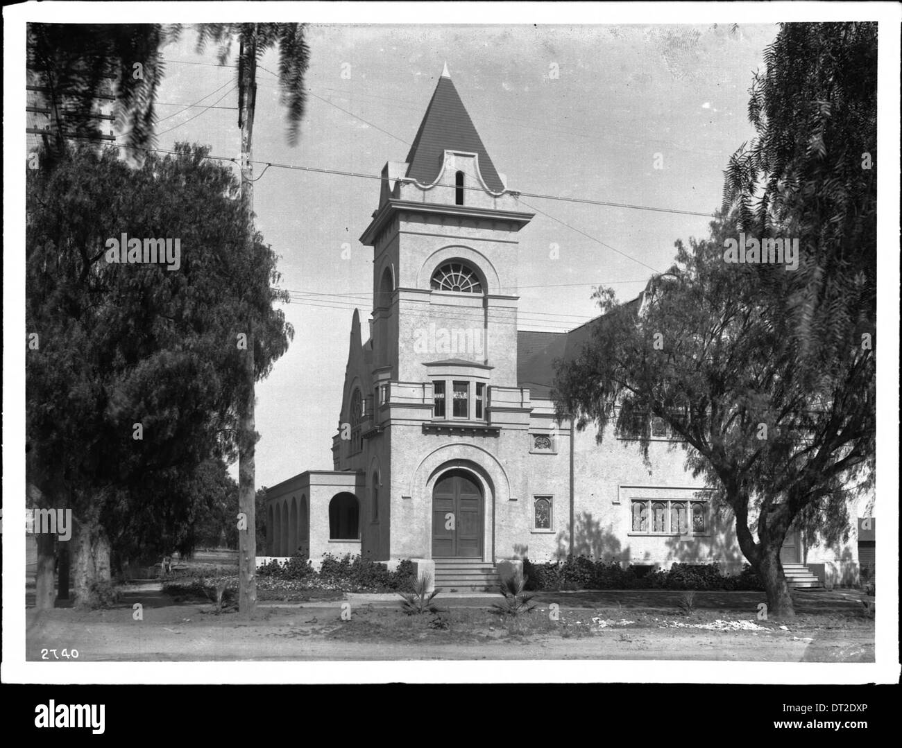 A photograph of the Methodist Episcopal South Church in Hollywood ...