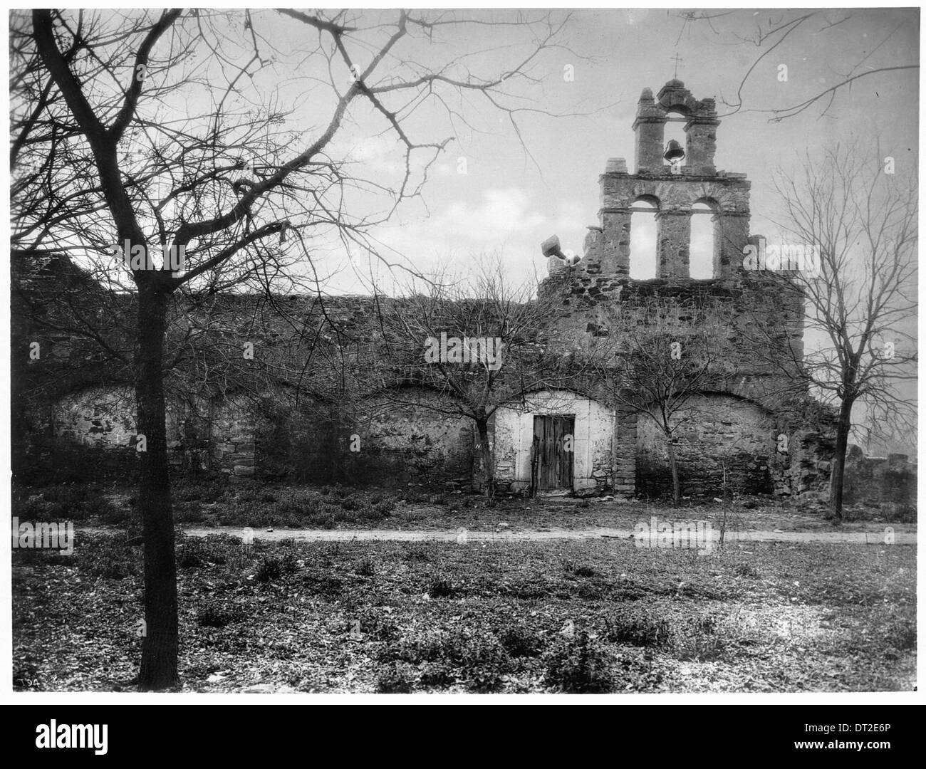A photograph showing the side view of Mission San Francisco de la ...