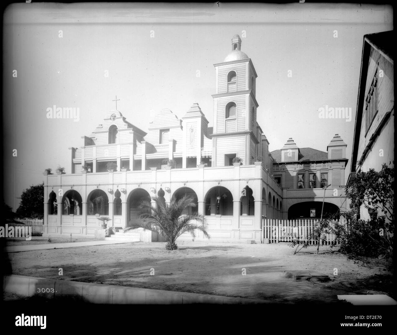 Old san gabriel mission Black and White Stock Photos & Images - Alamy