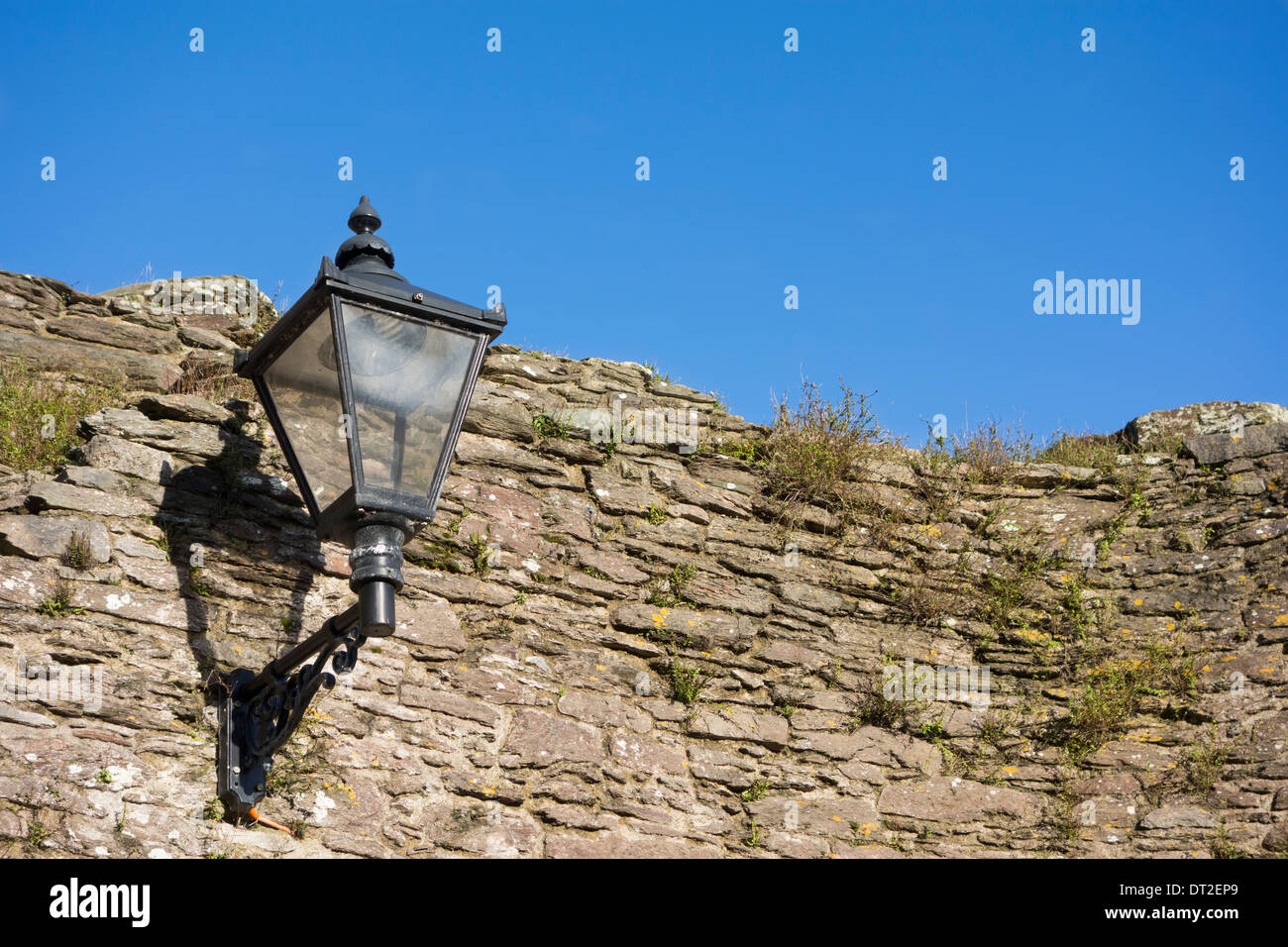 Old Lamp on Castle Ruins Stock Photo - Alamy