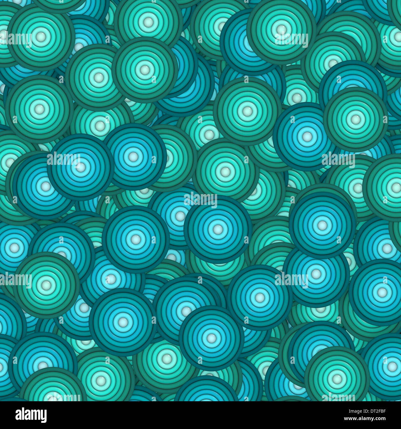 3d concentric circle pattern backdrop in blue green Stock Photo - Alamy