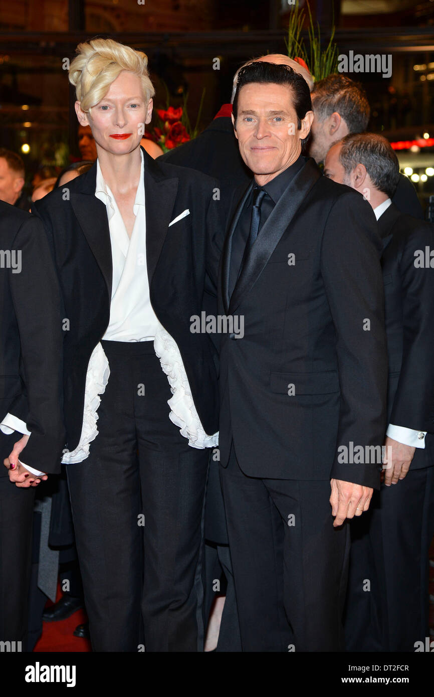 Actress Tilda Swinton and Actor Willem Dafoe arrives at the premiere of ...