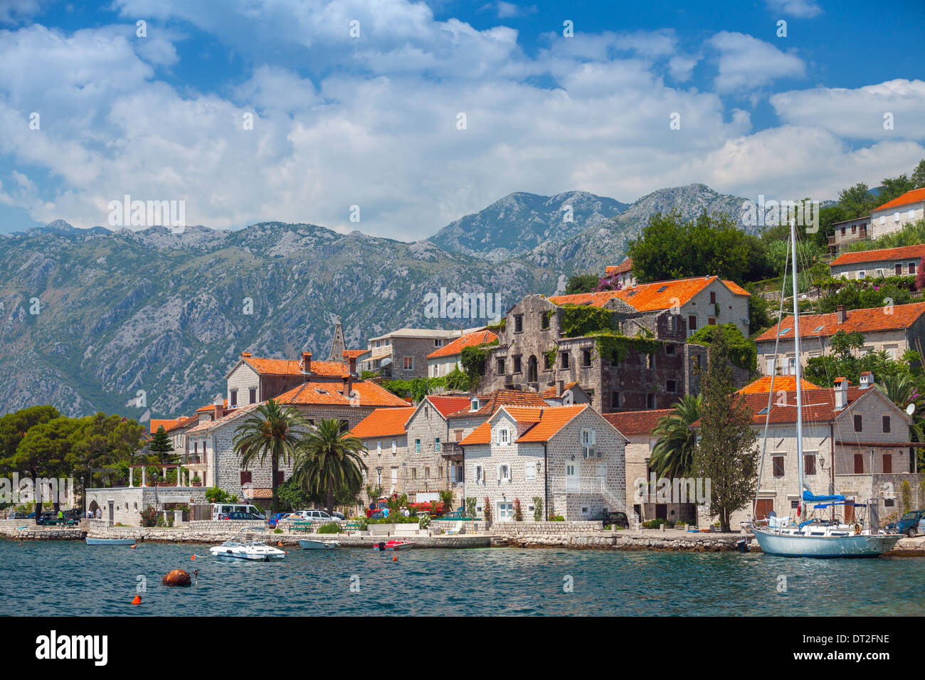 Ancient coastal town Perast, Bay of Kotor, Montenegro Stock Photo - Alamy