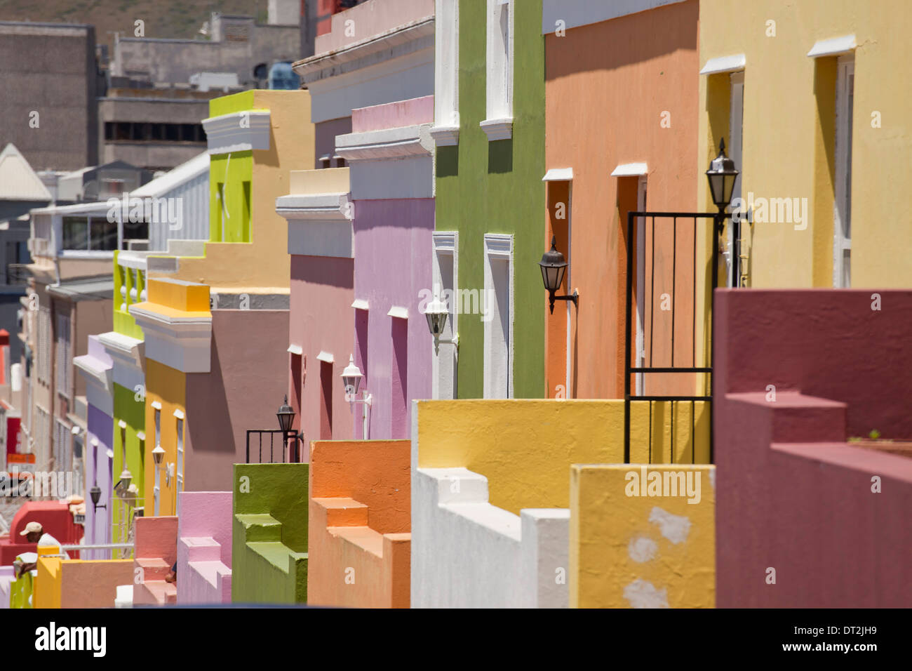 typical coloured homes in the quarter Cape Malay Bo-Kaap, Cape Town ...