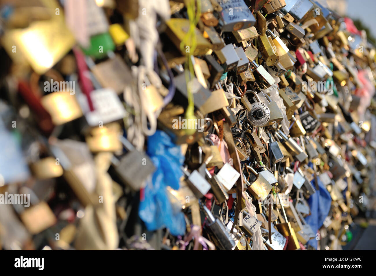 Love locks in Paris Stock Photo - Alamy