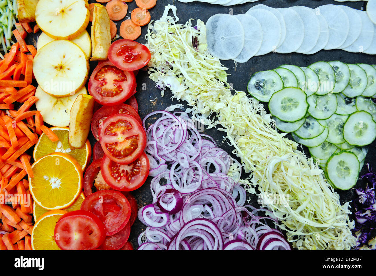 Cut mixed vegetables hi-res stock photography and images - Alamy