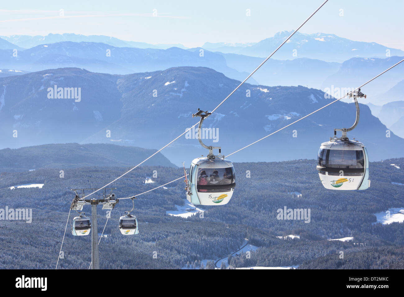 Dolomites cable car cars hi-res stock photography and images - Alamy