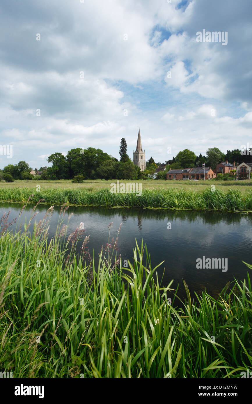 River Nene at Denford. Nene Valley. Northamptonshire. England. UK Stock ...